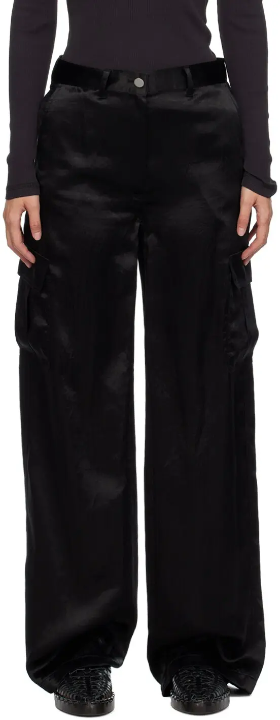 Theory High-waist Straight Leg Cargo Pants