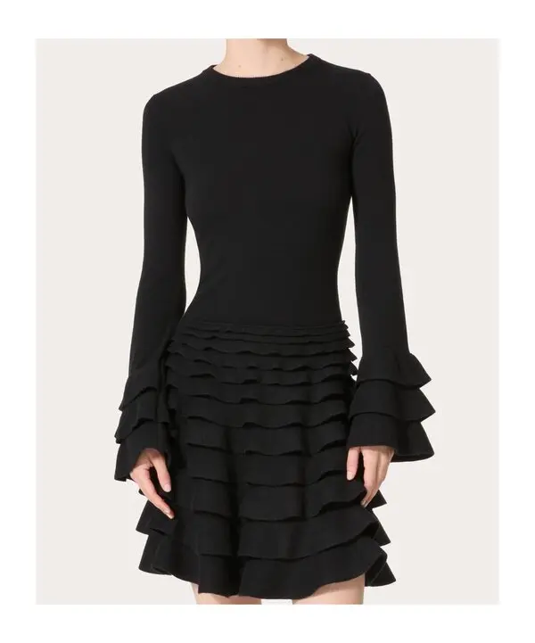 Valentino Garavani Ruffled Crewneck Jumper