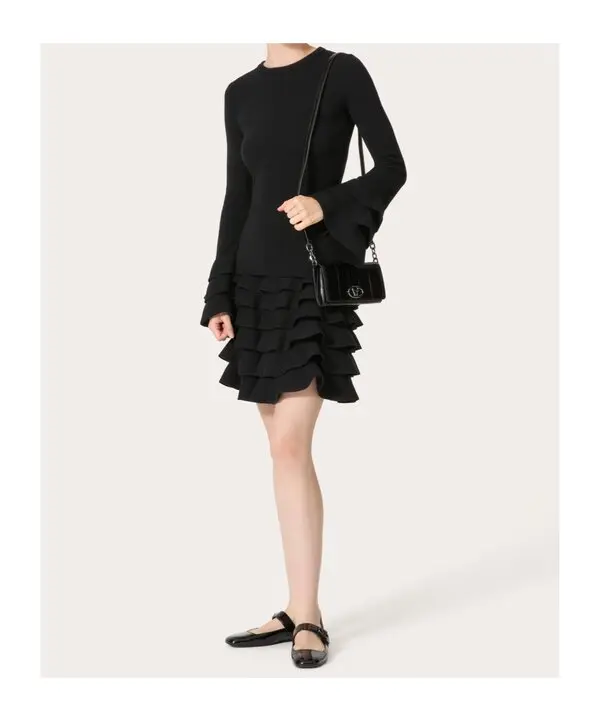 Valentino Garavani Ruffled Crewneck Jumper