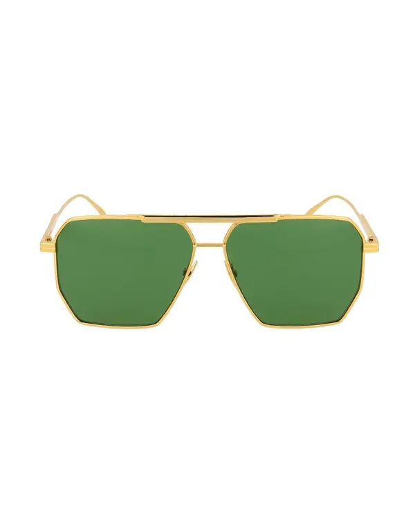 Bottega Veneta Pilot Frame Sunglasses - Green