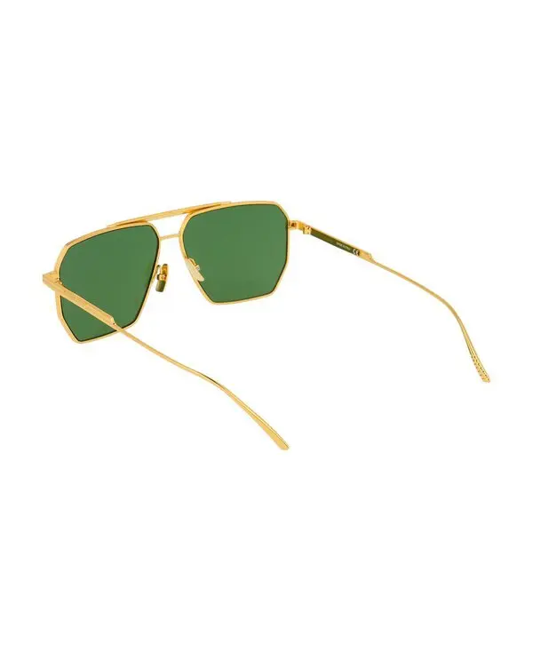 Bottega Veneta Pilot Frame Sunglasses - Green