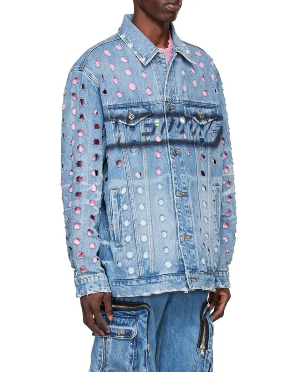 We11Done Logo Denim Jacket