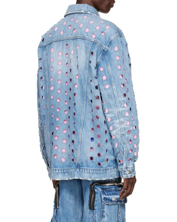 We11Done Logo Denim Jacket