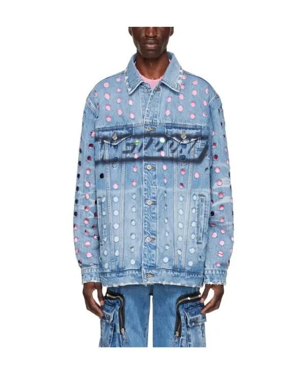 We11Done Logo Denim Jacket
