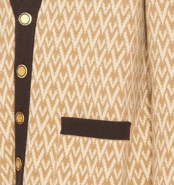 Valentino Garavani Jacquard Pattern V-neck Cardigan - No