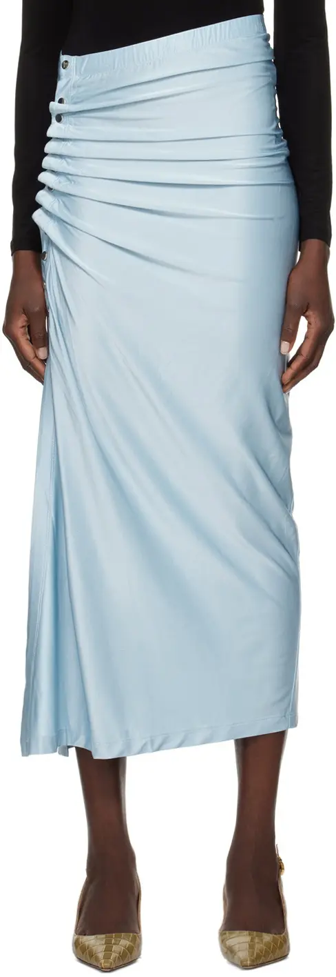 Rabanne Draped Skirt - Blue