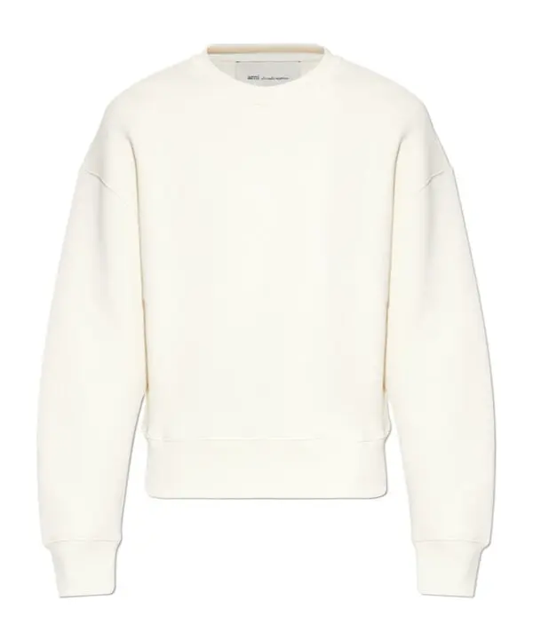 AMI Paris Long-sleeved Sweatshirt - White