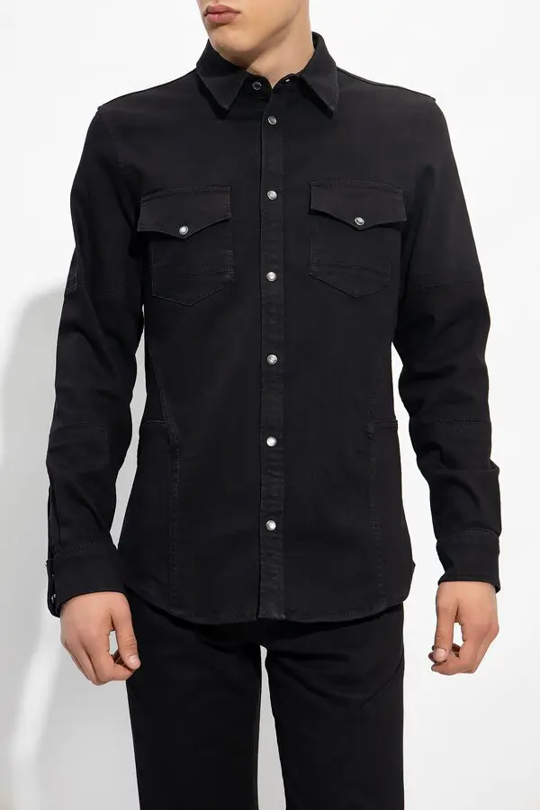 Alexander McQueen Denim Shirt - Black