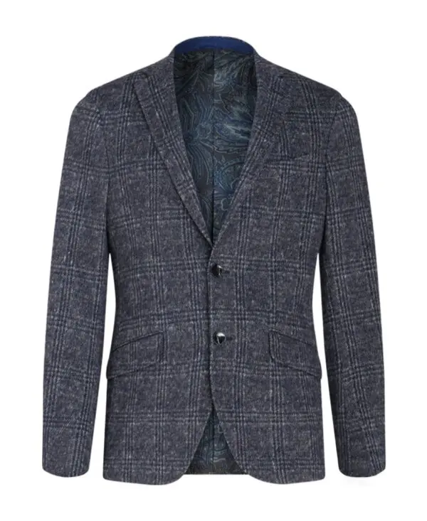 Etro Checked Long Sleeved Blazer