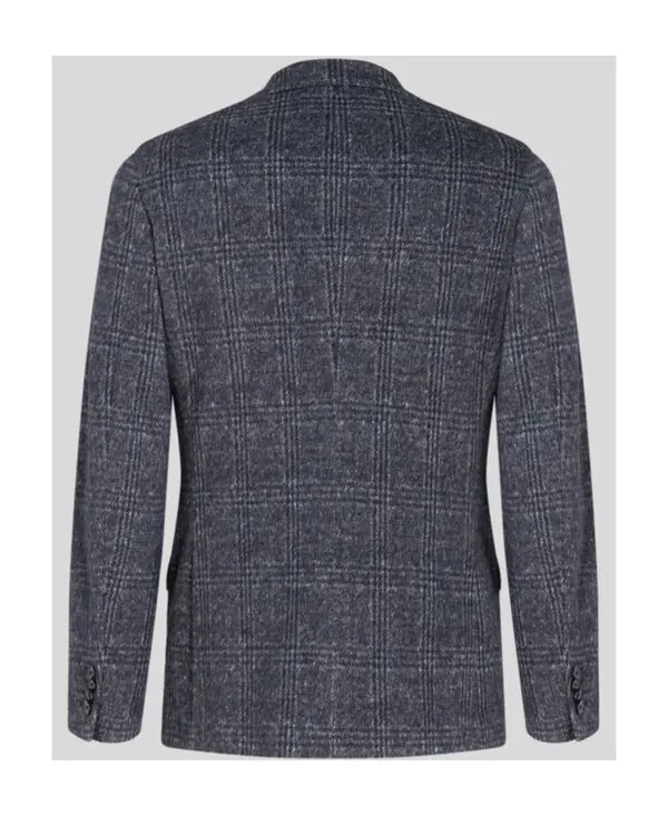 Etro Checked Long Sleeved Blazer