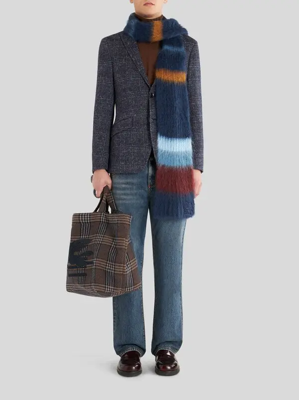 Etro Checked Long Sleeved Blazer