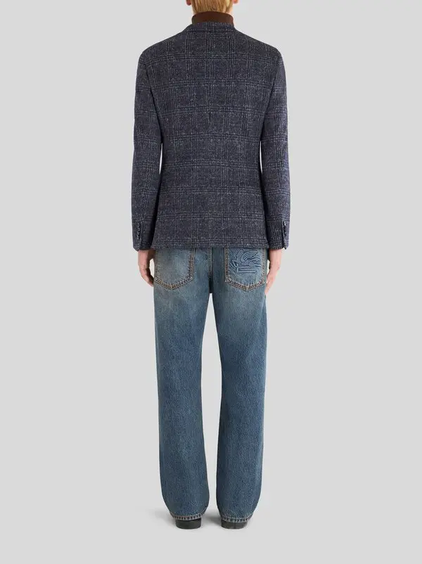 Etro Checked Long Sleeved Blazer