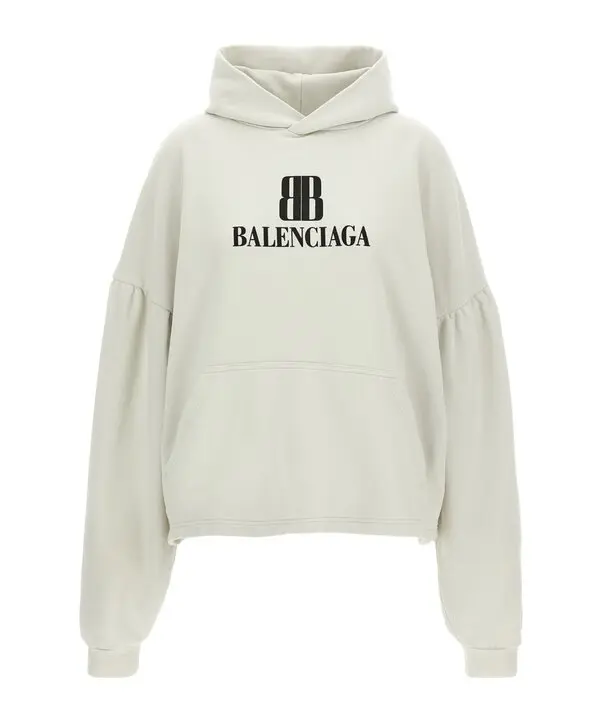 Balenciaga Nano Bb Hoodie - White