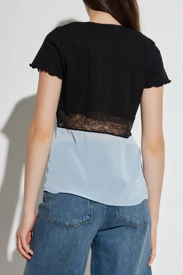 Coperni Lace-panelled Blouse