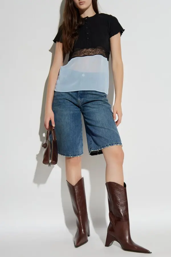 Coperni Lace-panelled Blouse
