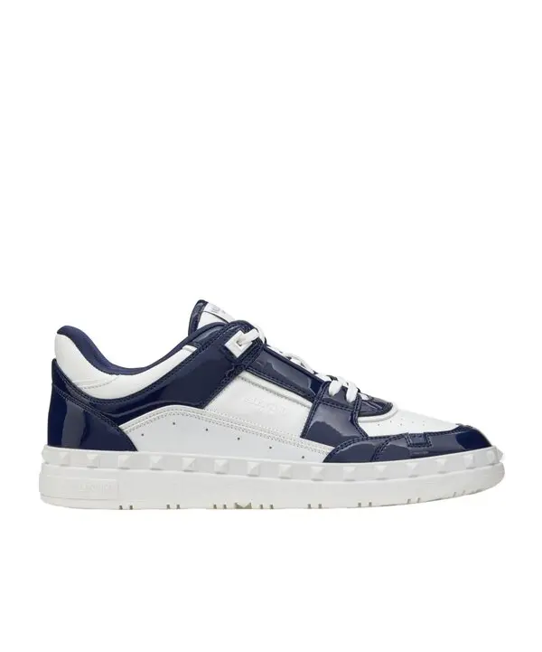 Valentino Garavani Low-top Lace-up Sneakers With Stud Detailing