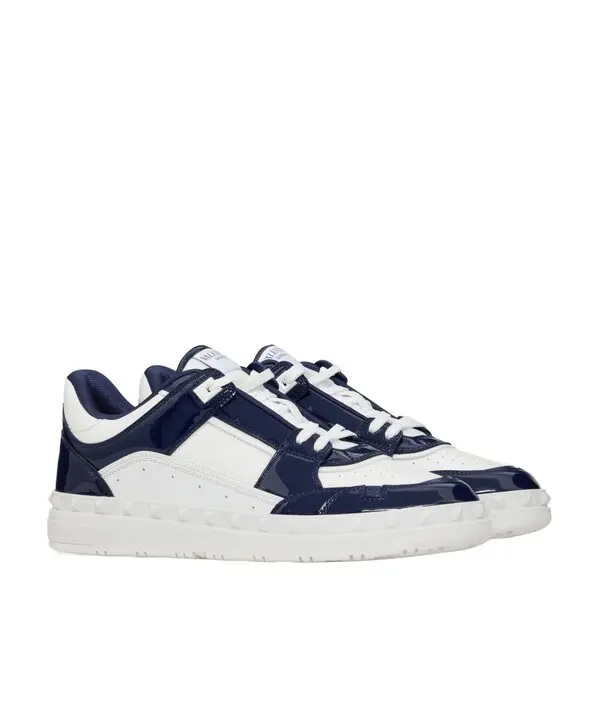 Valentino Garavani Low-top Lace-up Sneakers With Stud Detailing