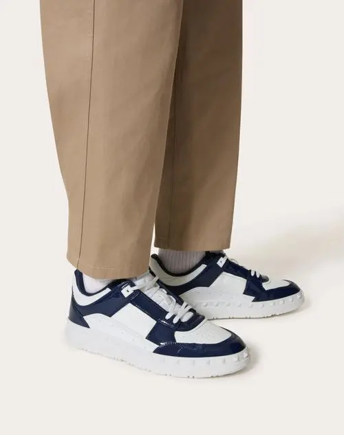 Valentino Garavani Low-top Lace-up Sneakers With Stud Detailing