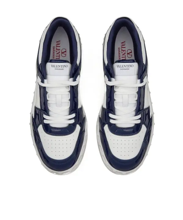 Valentino Garavani Low-top Lace-up Sneakers With Stud Detailing