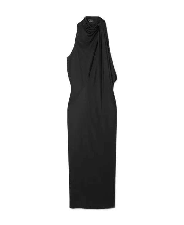 Versace Halterneck Sleeveless Midi Dress