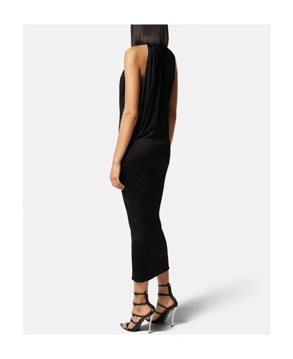 Versace Halterneck Sleeveless Midi Dress