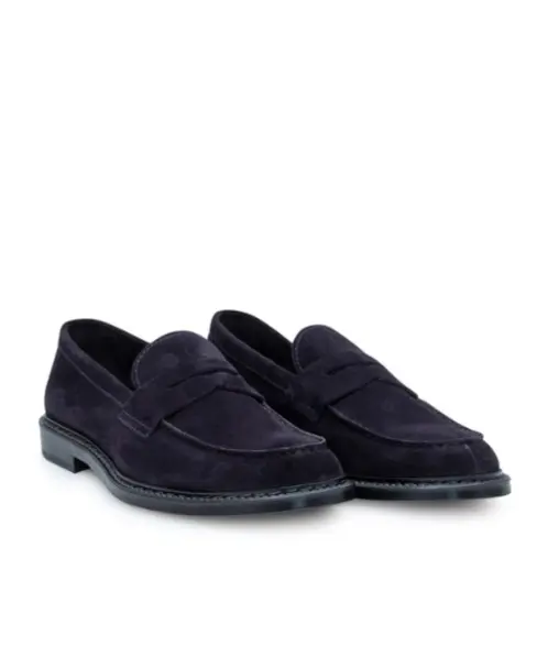 DOUCAL'S Penny Slip-on Loafers - Black