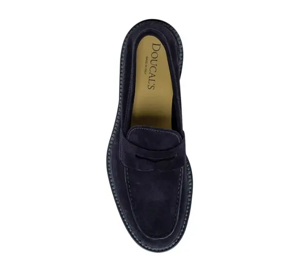 DOUCAL'S Penny Slip-on Loafers - Black