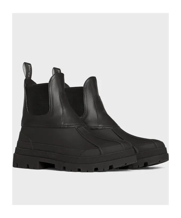 Celine Riley Ankle Boot In Calfskin