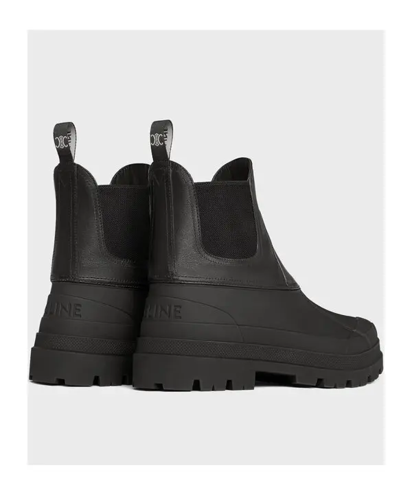 Celine Riley Ankle Boot In Calfskin