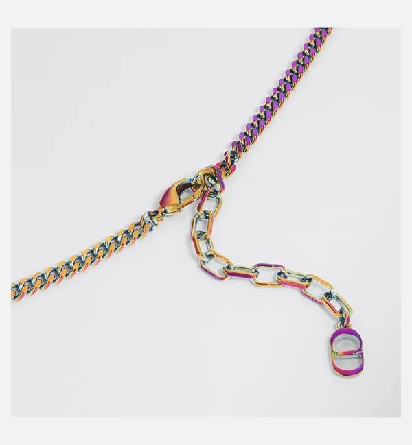 Dior Cd Couture Plate Pendant Necklace