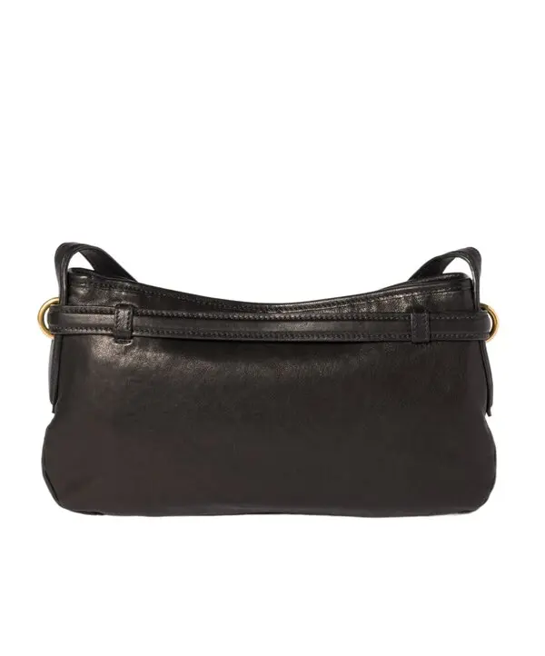 Miu Miu Nappa Leather Bag With Vintage Gold Hardware - Black