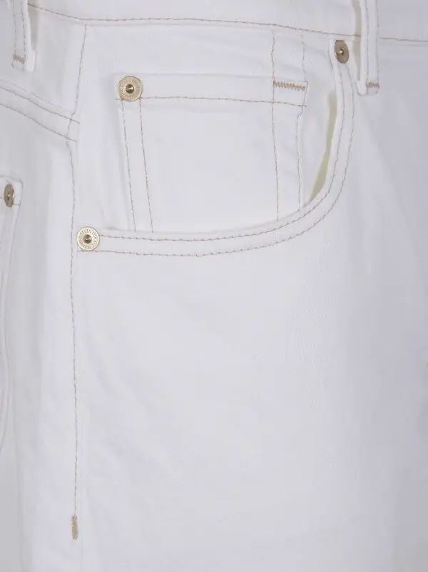 7 For All Mankind Wide-leg Jeans With Button And Zip Fly - Gray