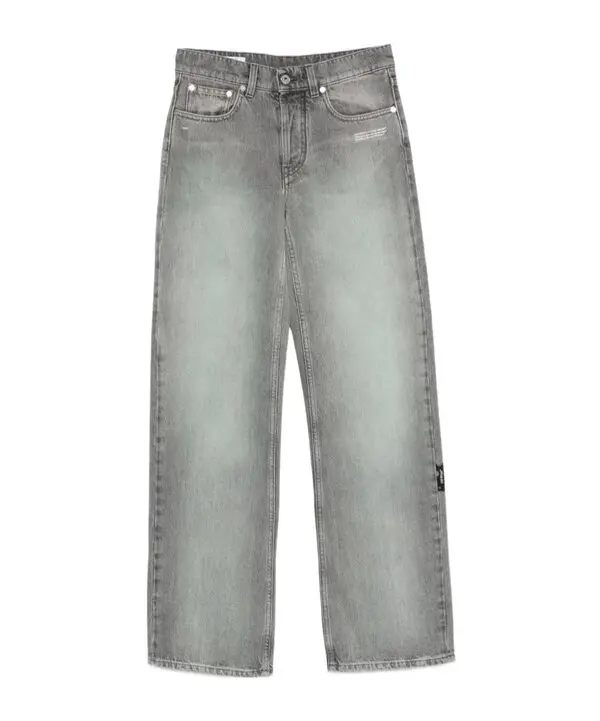 Off-White High-waisted Wide-leg Jeans