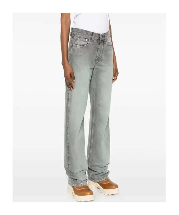 Off-White High-waisted Wide-leg Jeans
