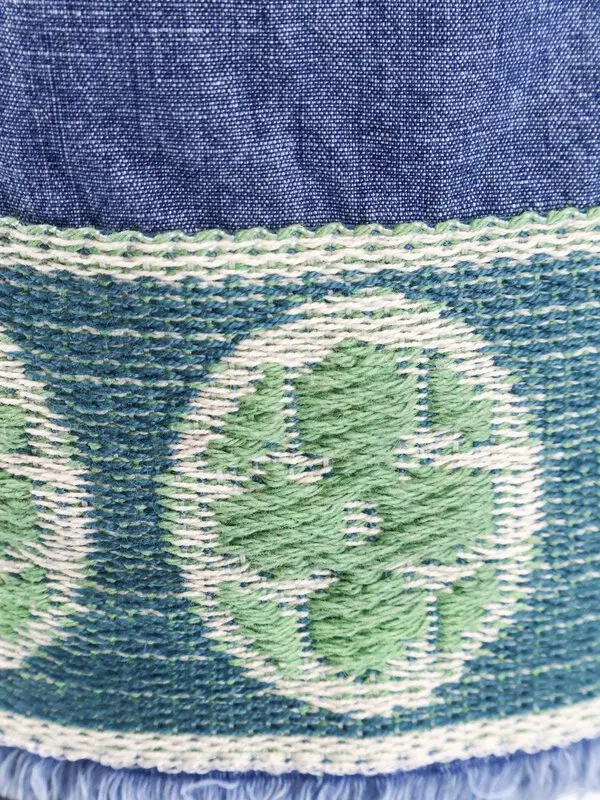 Valentino Garavani Jacquard-hem Denim Shorts