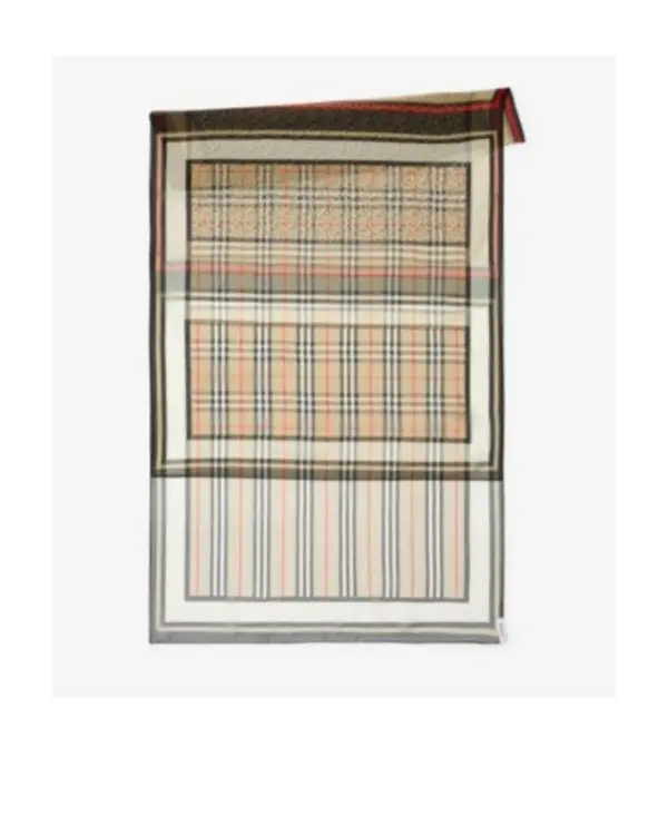 Burberry Montage Mix-print Panelled Scarf