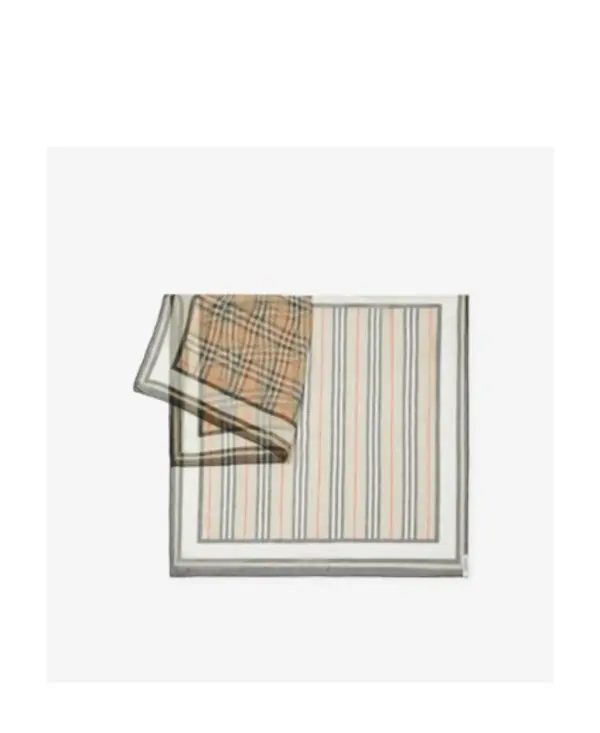 Burberry Montage Mix-print Panelled Scarf