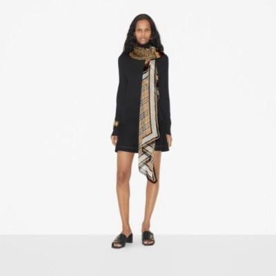 Burberry Montage Mix-print Panelled Scarf