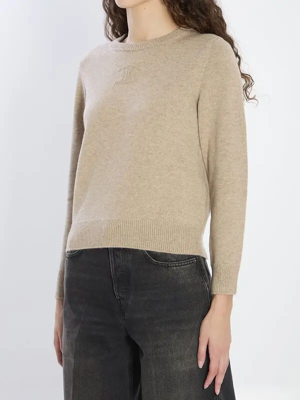Celine Crew Neck Sweater In Heritage Cashmere