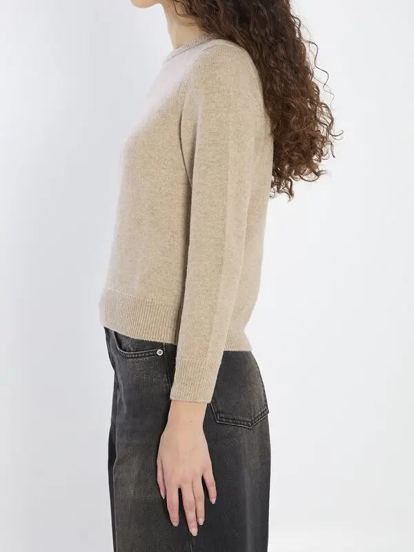 Celine Crew Neck Sweater In Heritage Cashmere