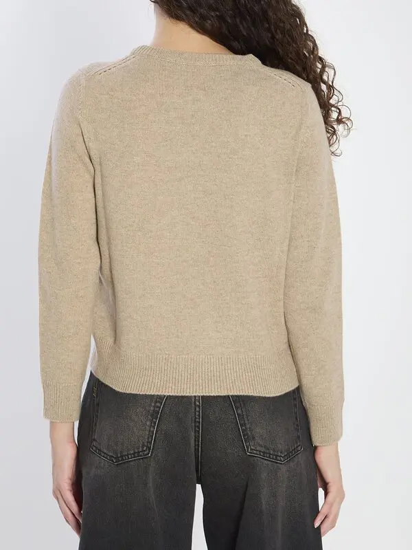 Celine Crew Neck Sweater In Heritage Cashmere