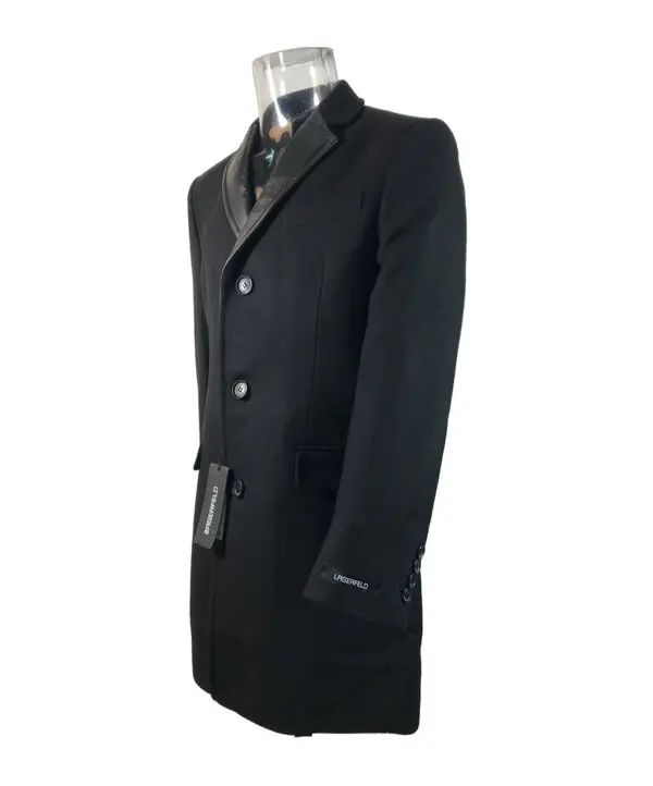 Karl Lagerfeld Long-sleeved Lapel Coat