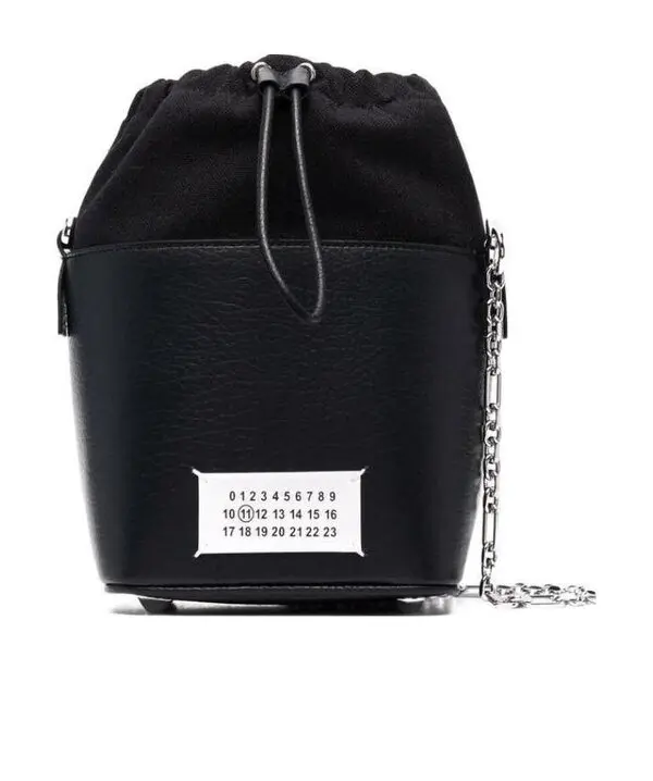 MAISON MARGIELA 5ac Drawstring Bucket Bag - Black