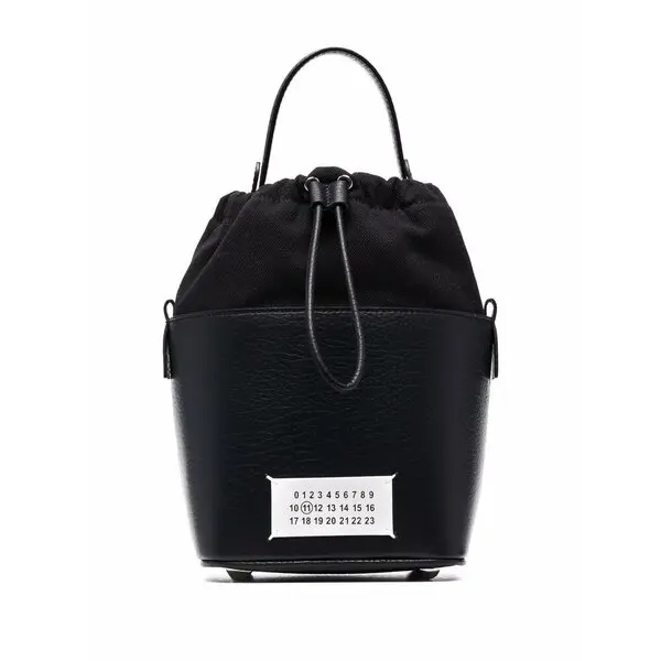 MAISON MARGIELA 5ac Drawstring Bucket Bag - Black