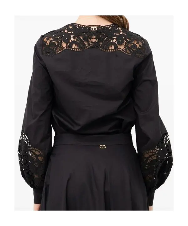 TWINSET V-neck Shirt With Lace Details