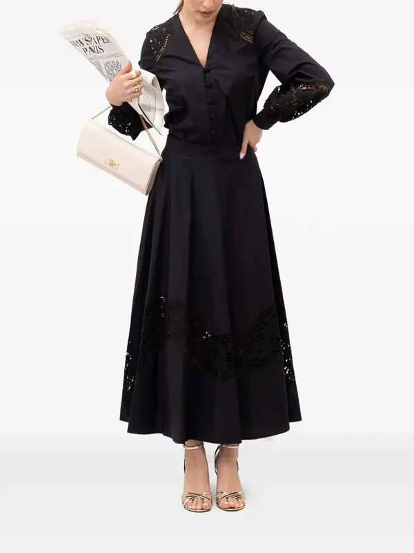TWINSET V-neck Shirt With Lace Details