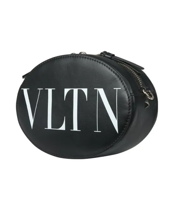 Valentino Garavani Vltn Printed Shoulder Bag - Black