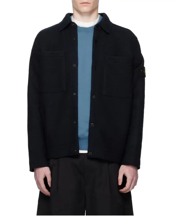 Stone Island Logo Patch Buttoned Cardigan