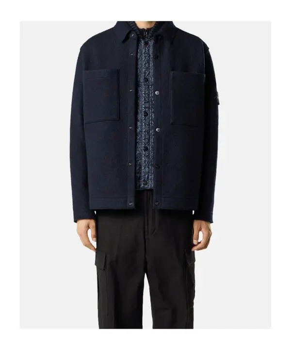 Stone Island Logo Patch Buttoned Cardigan