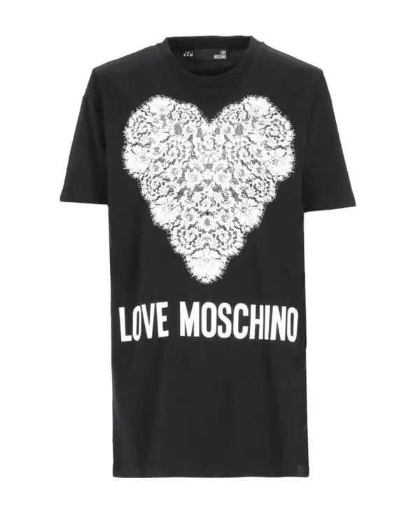 Moschino Lace Heart T-shirt Dress